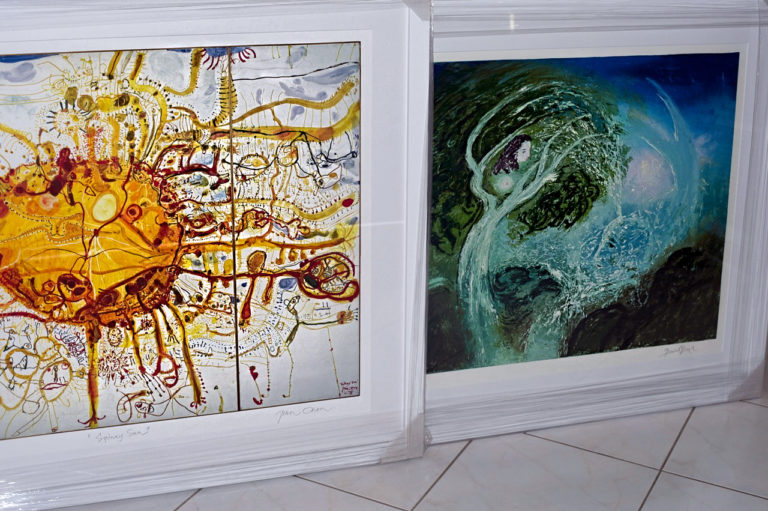 John Olsen Sydney Sun Framed samples | etchinghouse